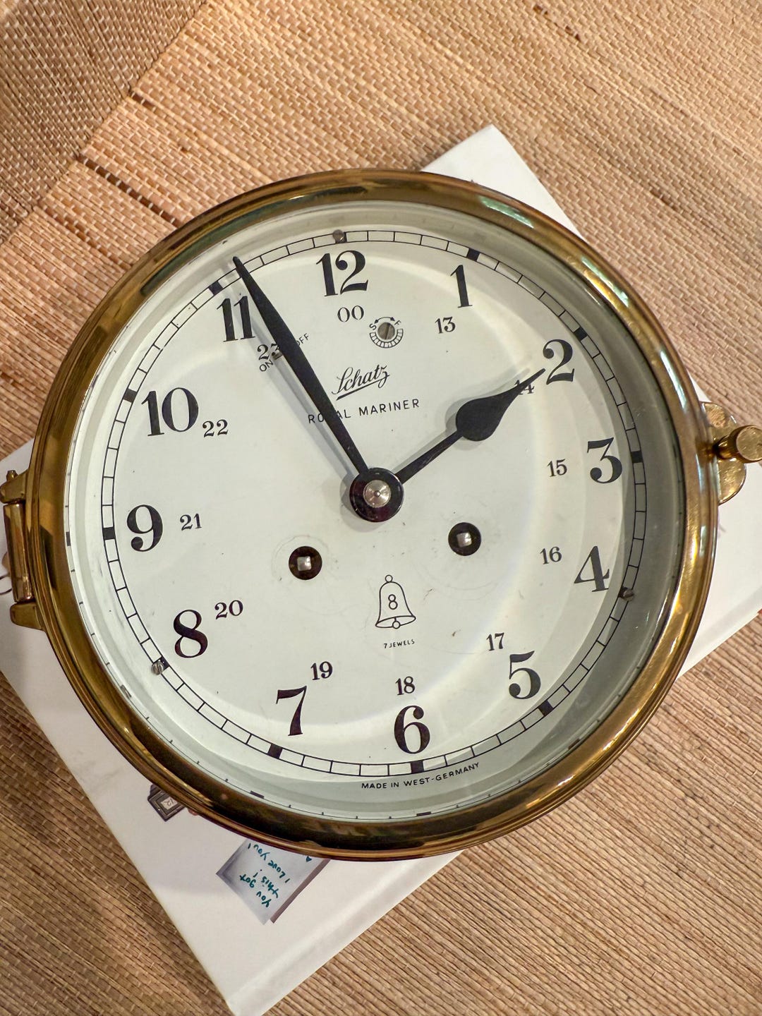 Vintage Schatz Royal Mariner Nautical Brass Clock Made in West Germany ...