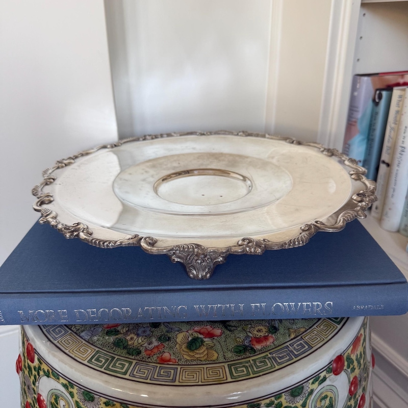 Vintage Bar Tray Round - Etsy