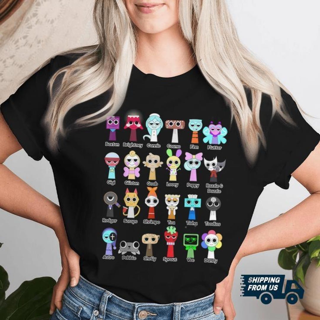 All Dandy's World Sprunki Shirt, Sprunki Game Shirt, Roblox Cool Game ...