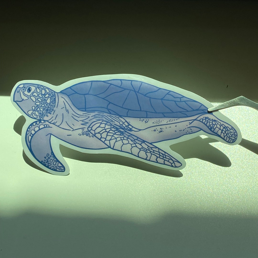 Sea Turtle - Vinyl Stickers | Waterproof Animal Stickers for Water ...