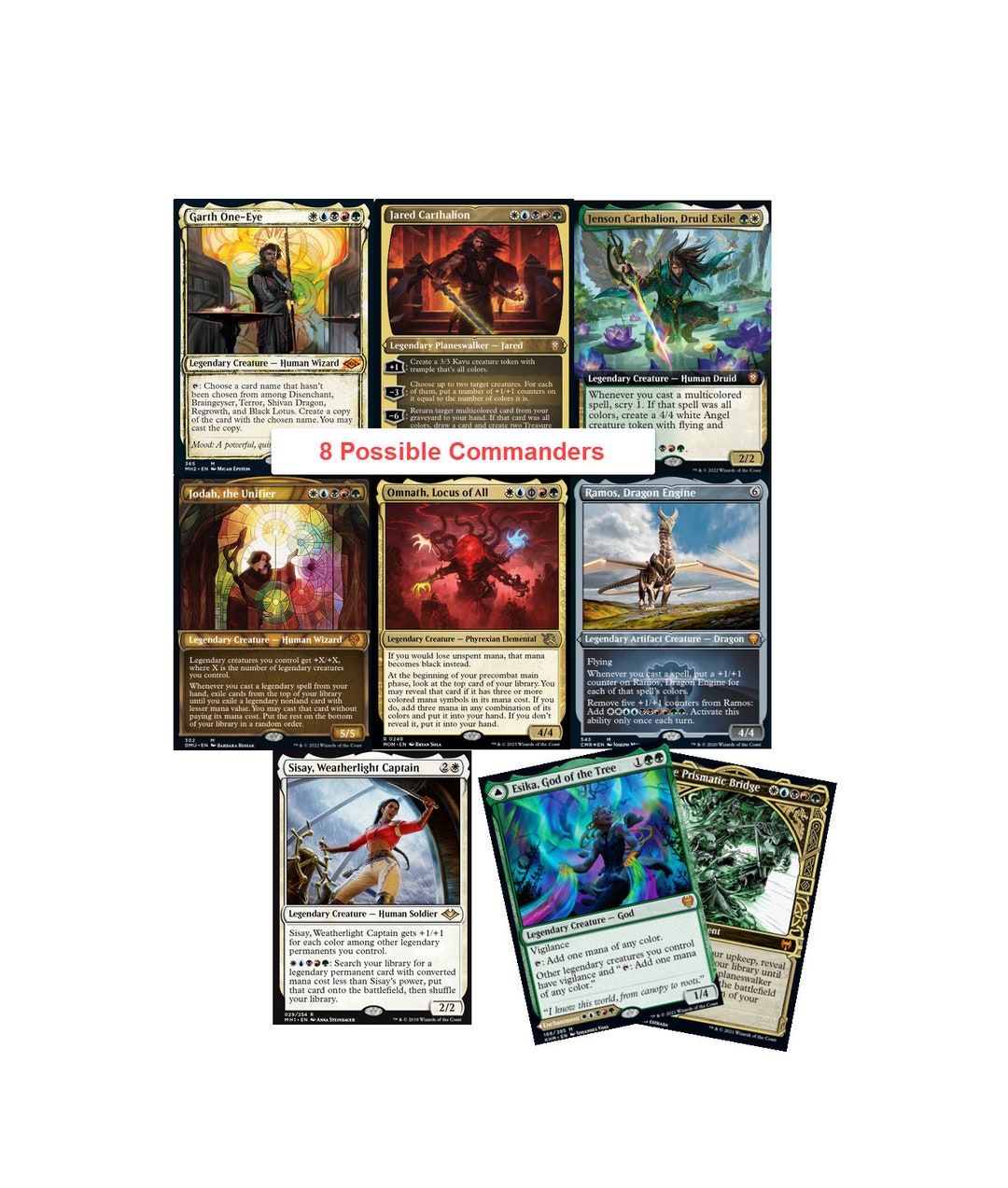 Commander Cascade Series Five Color Legends EDH Commander Deck - Etsy