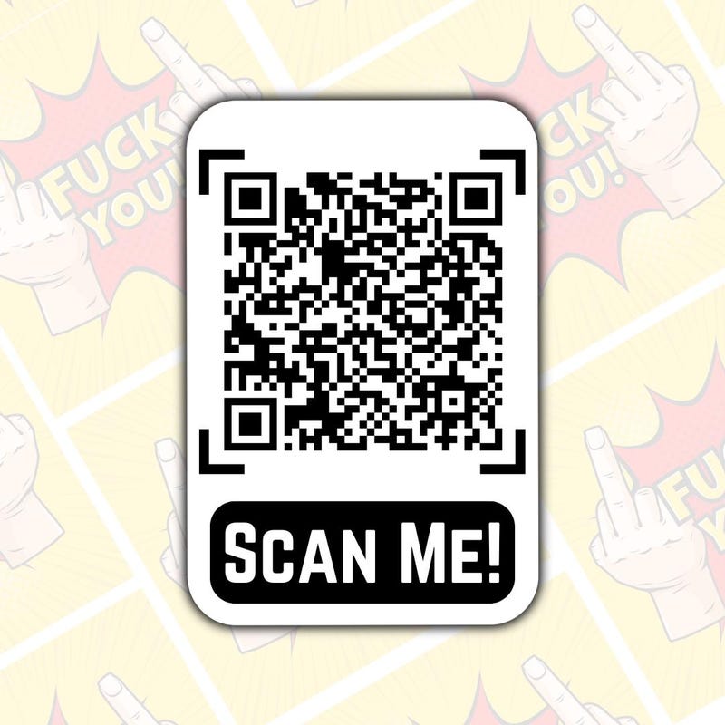 Middle finger gorilla qr code - Etsy.de