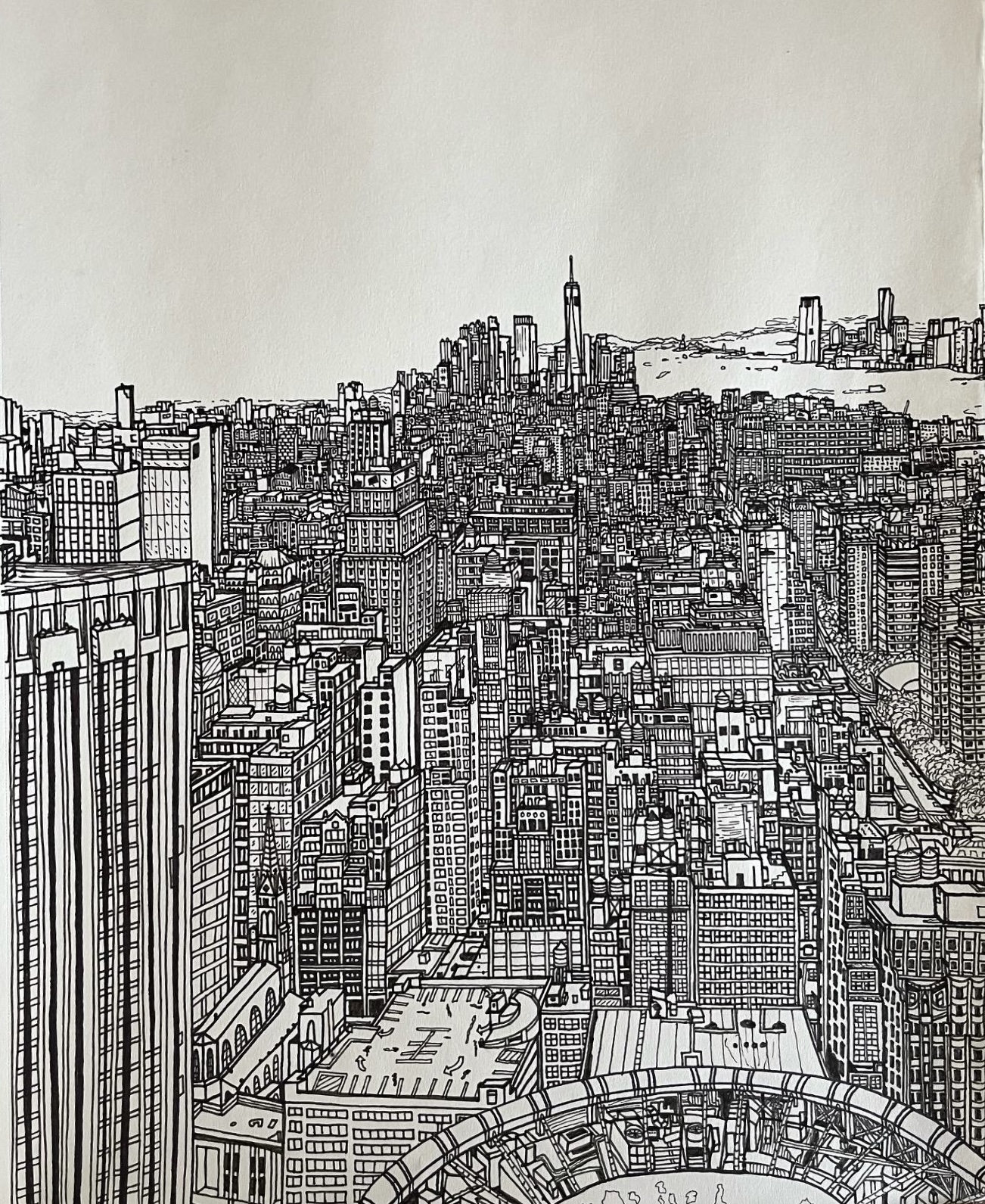 New York City Drawing - Etsy