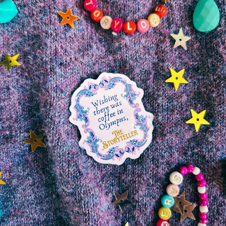 Storylore “the Storyteller” Waterproof Vinyl Sticker - Etsy