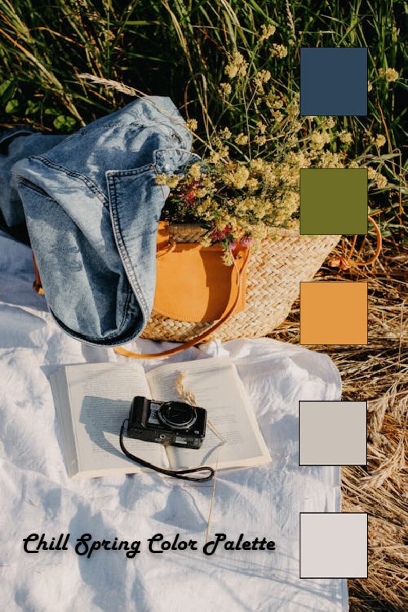 Chill Spring Color Palette Editable Colour Palette With Hex Codes Small ...