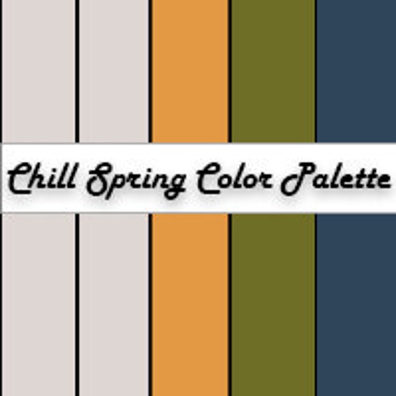 Chill Spring Color Palette Editable Colour Palette With Hex Codes Small ...