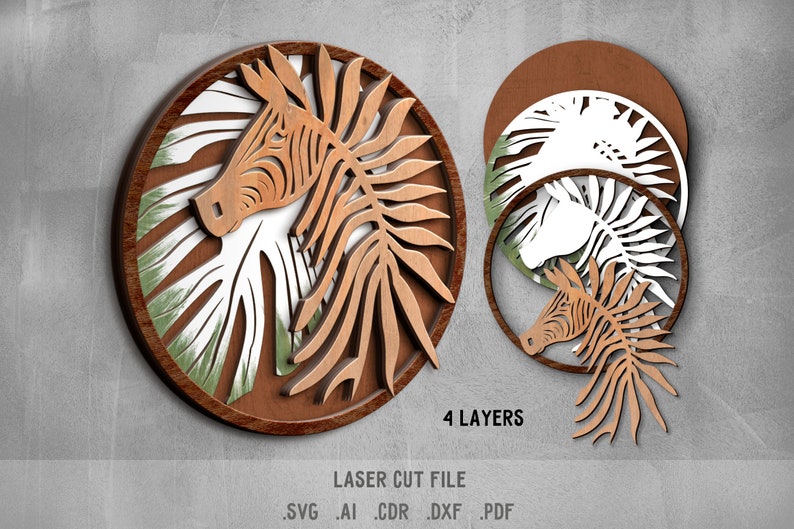 Tropical Leaves SVG Bundle. Laser Cut File for Glowforge. Monstera, Zebra, Wall Decor - Etsy