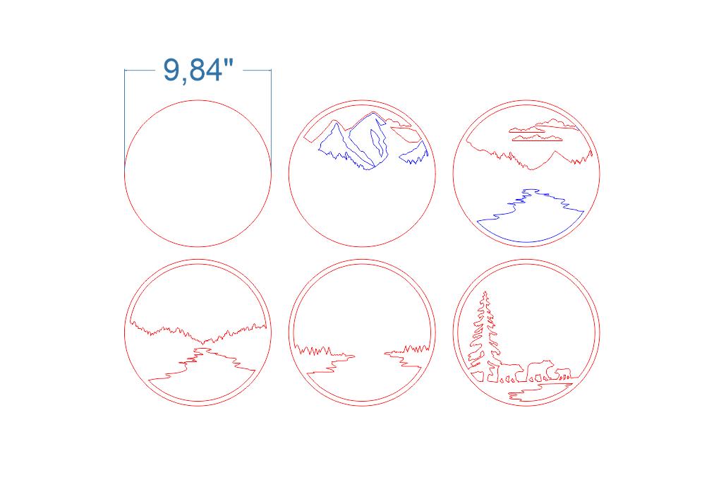 Nature SVG Bundle. Laser Cut File for Glowforge. Camping, Forest, Bear ...