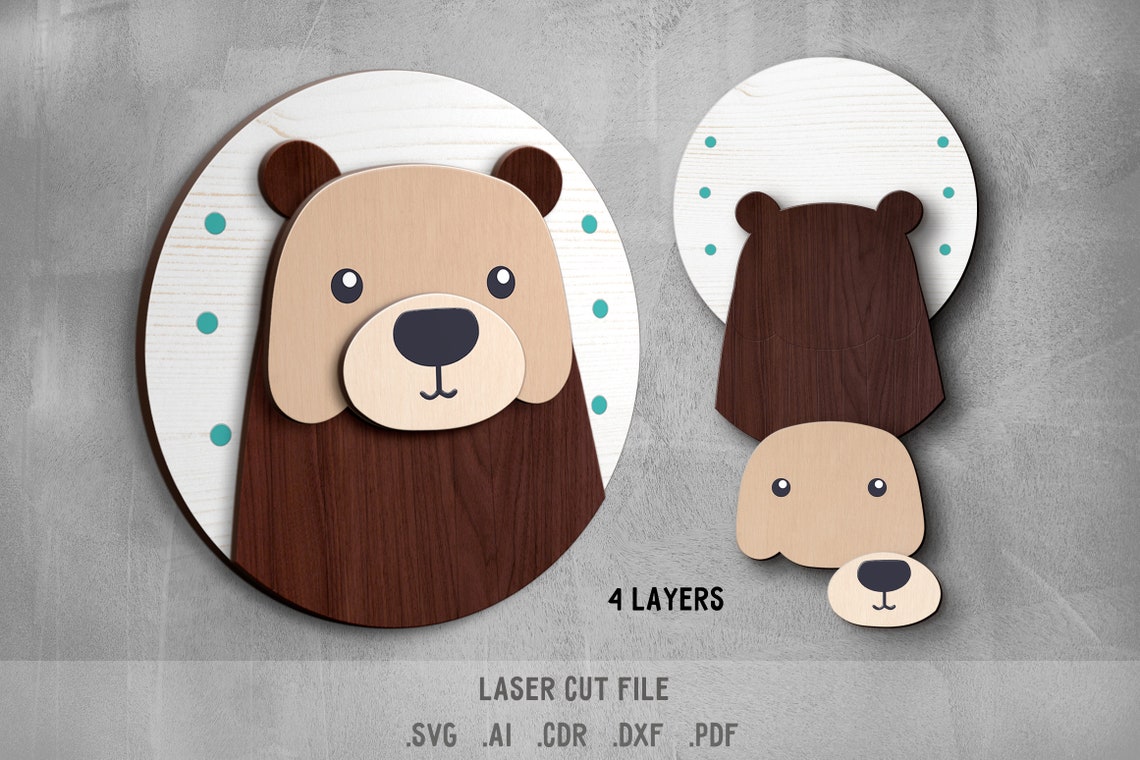 Baby Name Sign SVG Bundle. Laser Cut File for Glowforge. Cute Animals ...