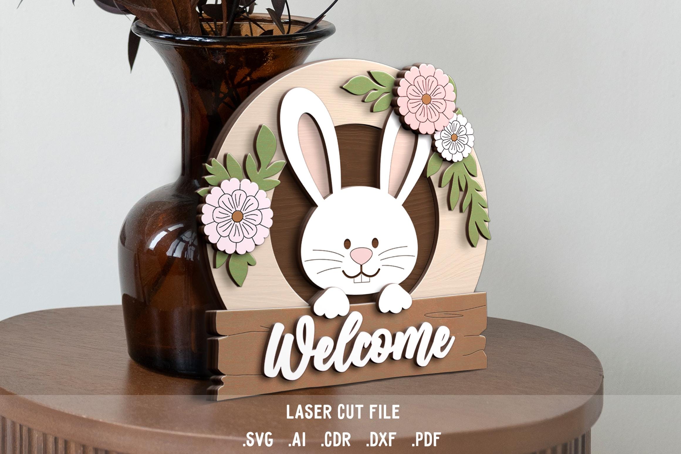 Spring SVG Bundle. Laser Cut File for Glowforge. Gnome, Rabbit, Easter ...