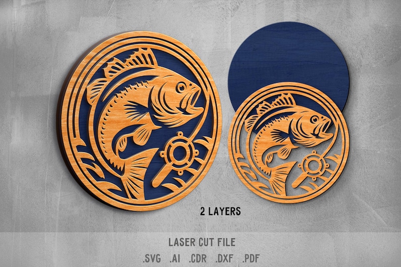 Fishing SVG Bundle. Laser Cut File for Glowforge. Fisherman, Fish ...