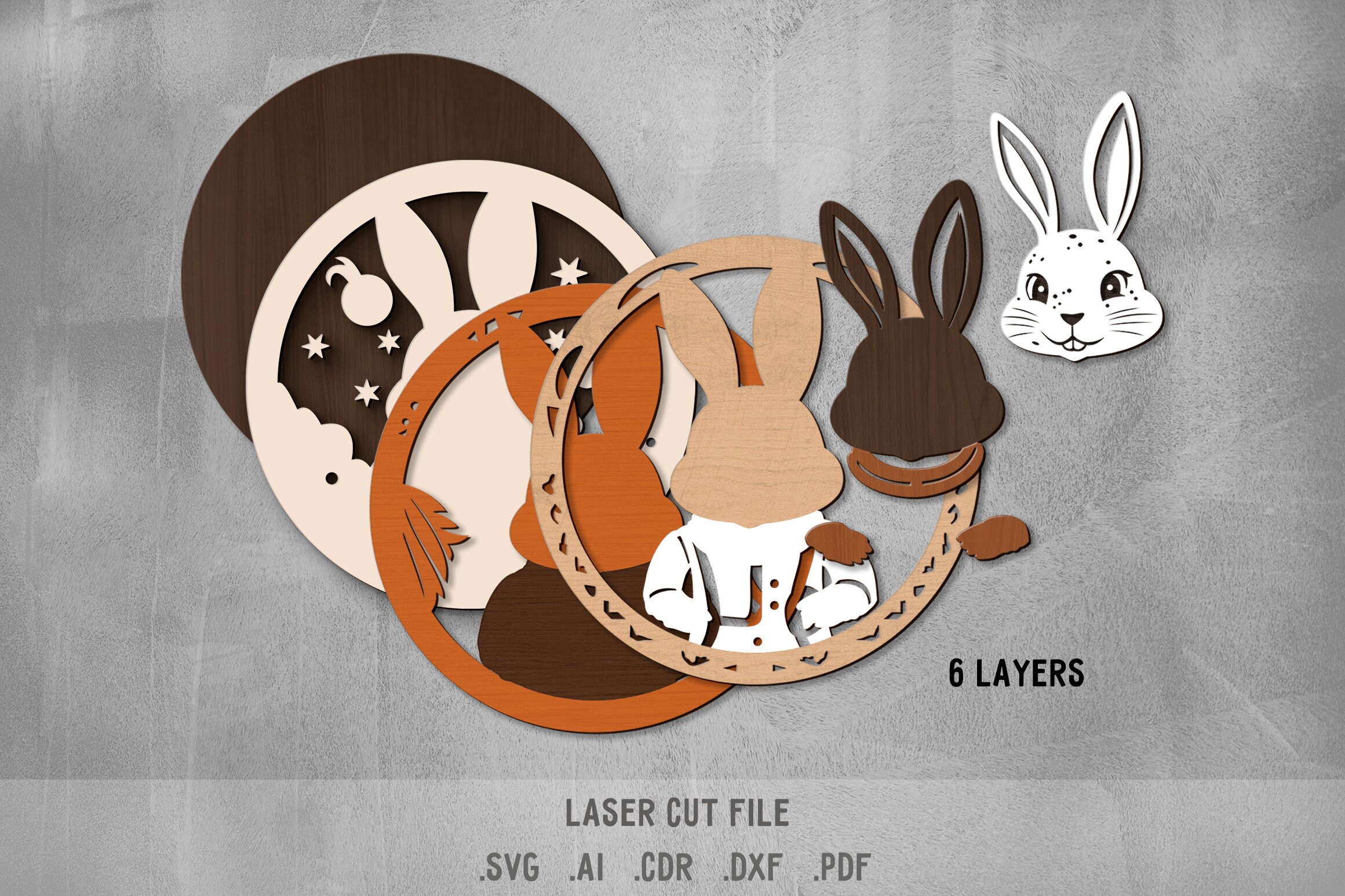 Hare Astronaut SVG. Laser Cut File for Glowforge. Space, Stars - Etsy