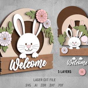 Spring SVG Bundle. Laser Cut File for Glowforge. Gnome, Rabbit, Easter ...