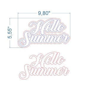 Hello Summer SVG Bundle. Laser Cut File for Glowforge. Sea, Beach ...