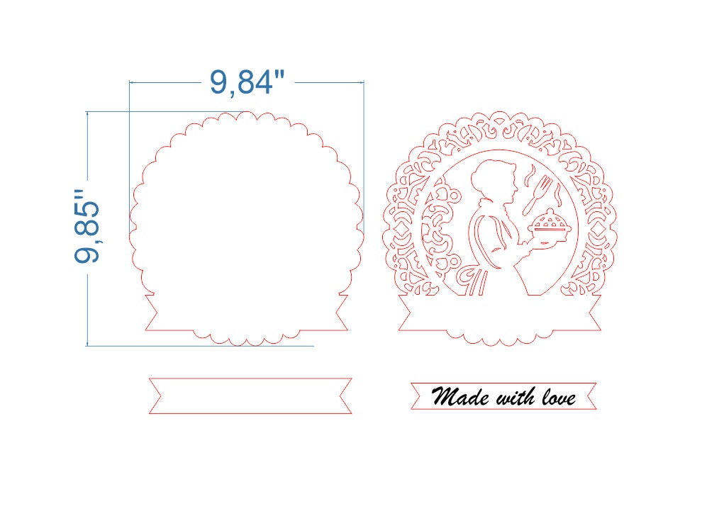 Kitchen SVG Bundle. Laser Cut File for Glowforge. Grandma, Pie, Rolling ...