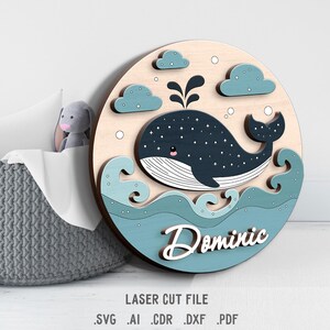 Baby Name Sign SVG Bundle. Laser Cut File for Glowforge. Fox, Rocket ...