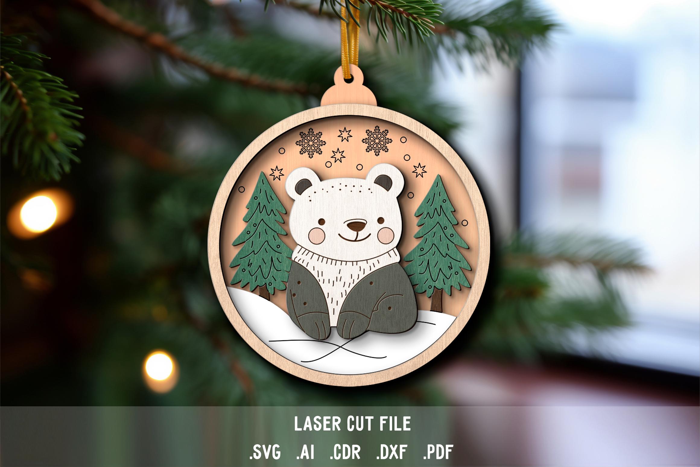 Christmas Tree Toy SVG Bundle. Laser Cut File for Glowforge. Christmas ...