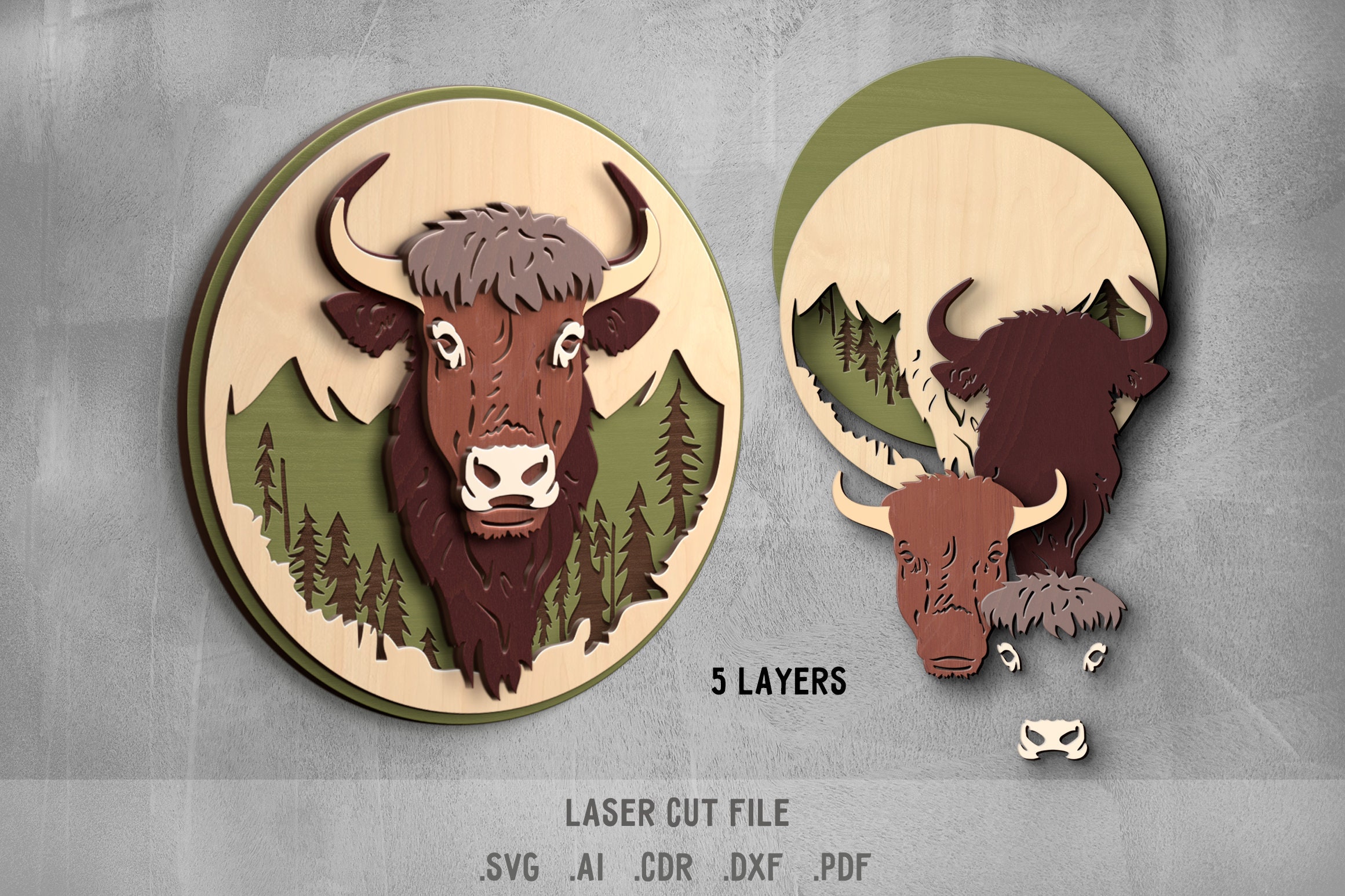 Forest Animals SVG Bundle. Laser Cut File for Glowforge. Nature, Lynx ...