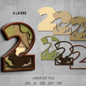 Nature Alphabet Numbers SVG. Laser Cut File for Glowforge. Forest ...