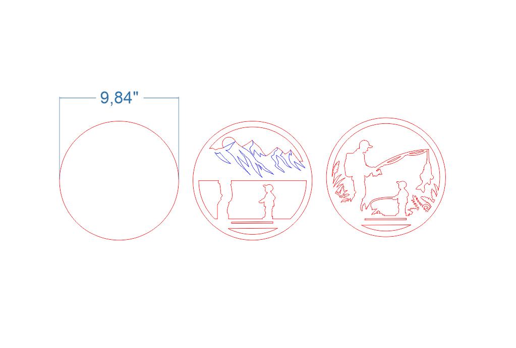 Fishing SVG Bundle. Laser Cut File for Glowforge. Fisherman, Fish ...