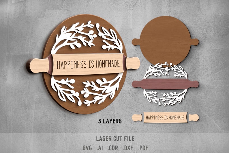 Kitchen SVG Bundle. Laser Cut File for Glowforge. Grandma, Pie, Rolling ...