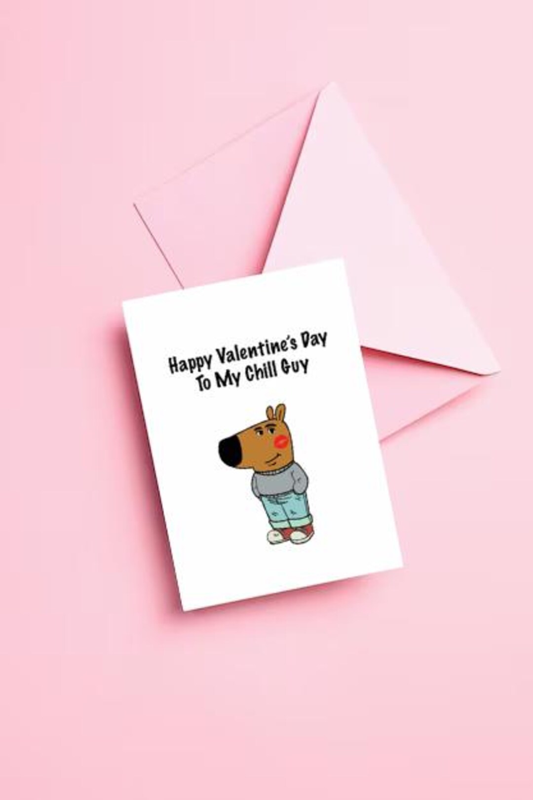 Funny “chill Guy” Valentine’s Day Card | Printable Meme Valentine Card ...