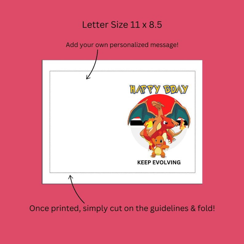 Funny Pokemon Birthday Card | Charmander Evolution Meme | Keep Evolving ...