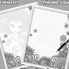 Printable Stationary Digital Download Coloring Letter Writing Myka ...