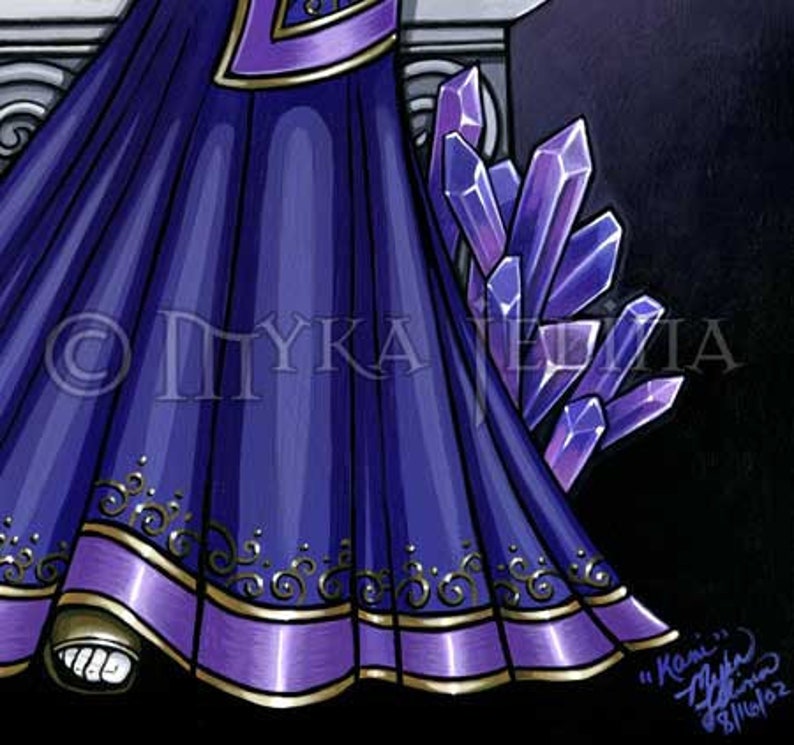 Kami Signed Prints Purple Sari Starry Night Belly Dancer Fairy - Etsy