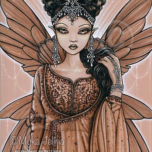 Hindi Princess Fairy Coloring Page Reina Line Art Digital Download Myka ...