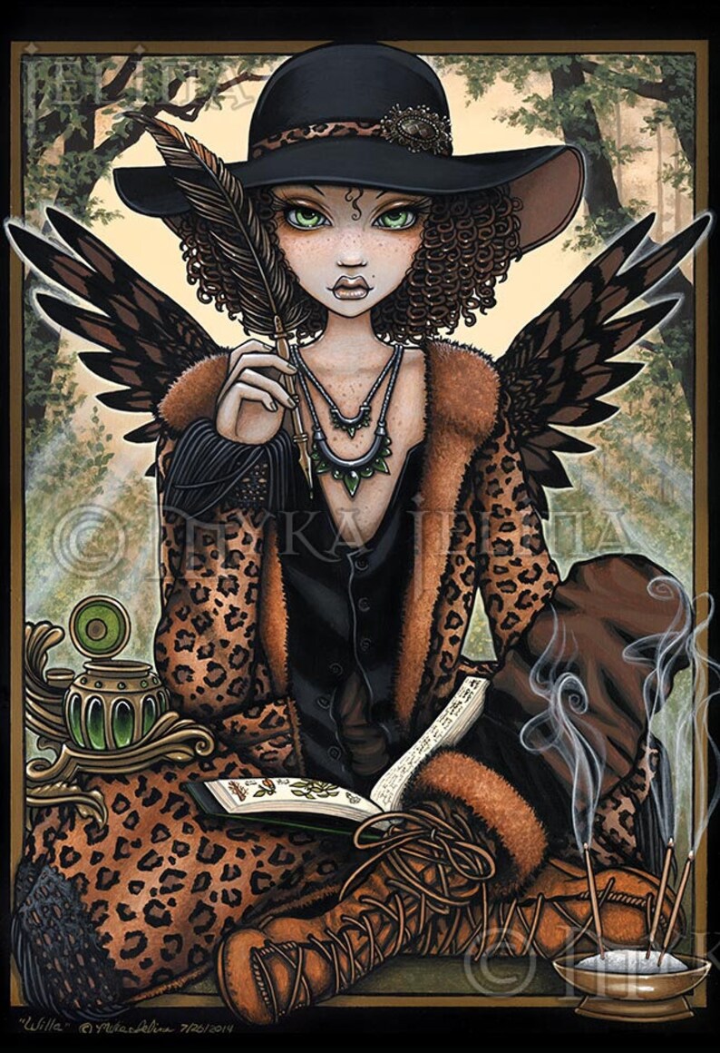 Willa Signed Prints Bohemian Creole Nature Shaman Ethnic Angel - Etsy