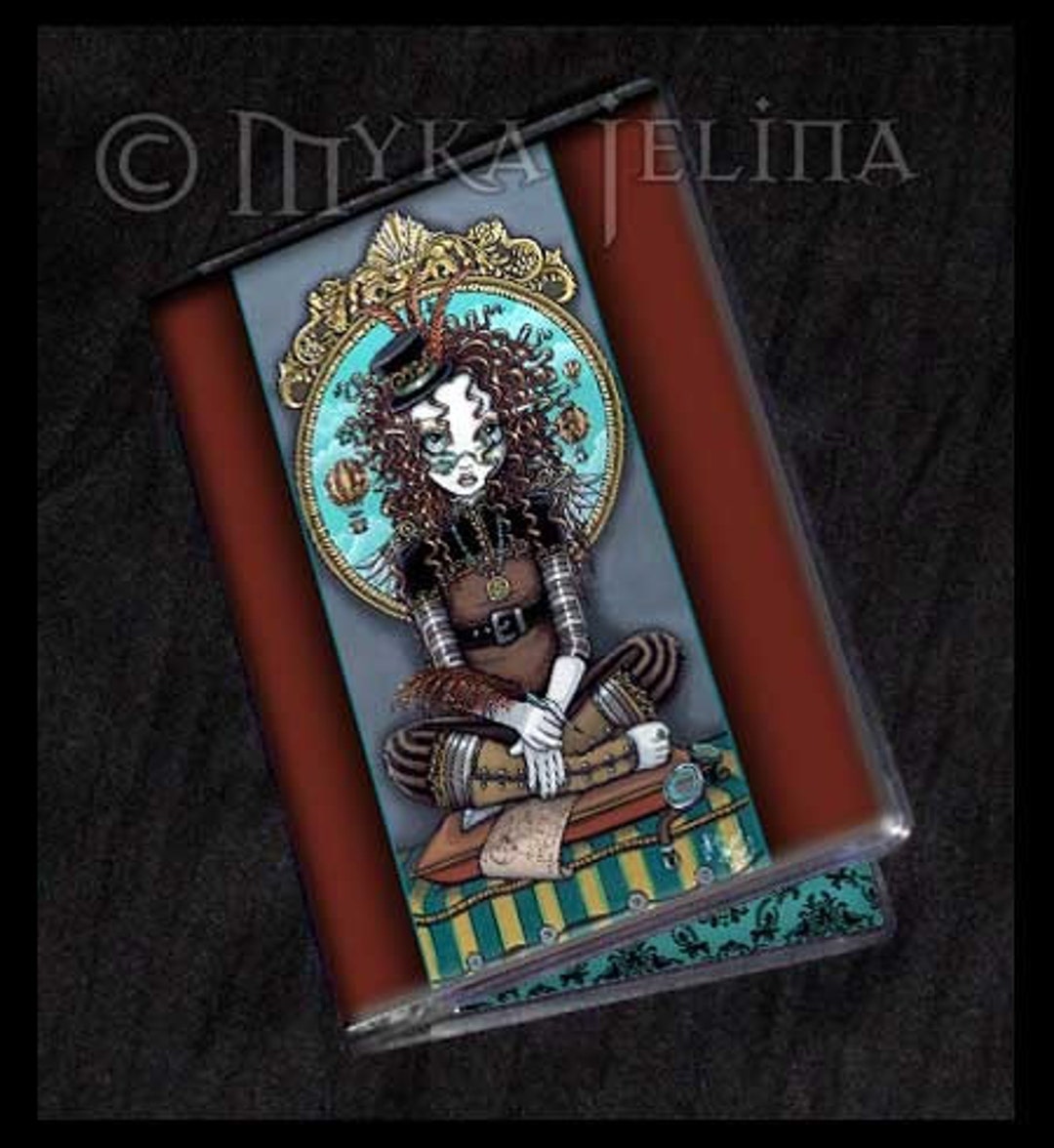 Steam Punk Goth Fairy Art ID Business Card Holder Lucy - Etsy