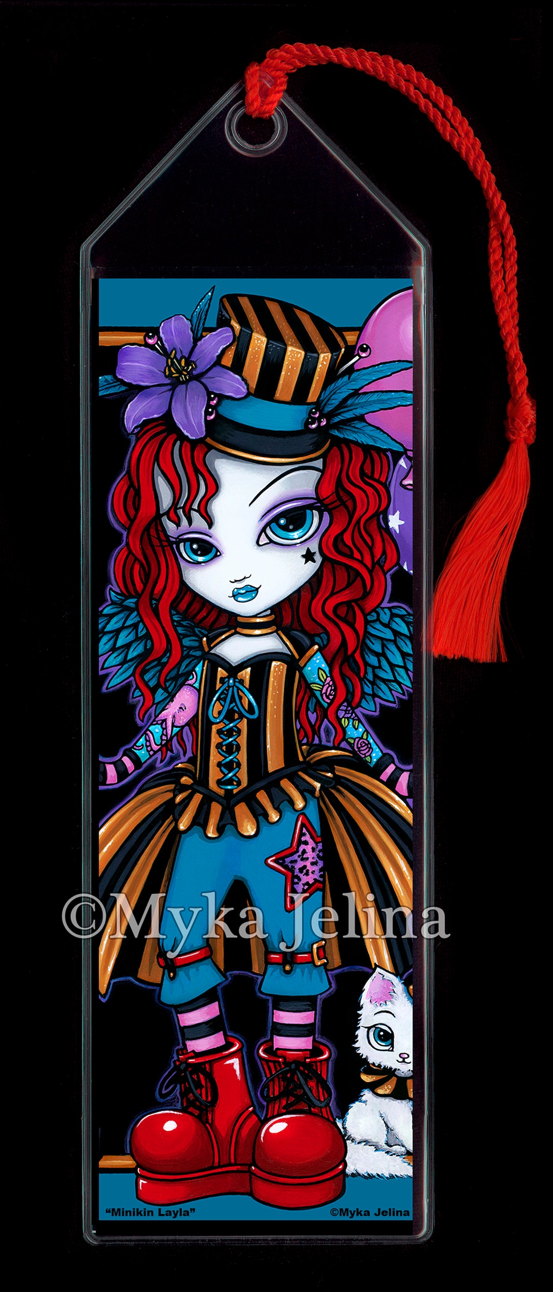 Minikin Layla BOOKMARK Carnival Steampunk Circus Birthday Party Big ...