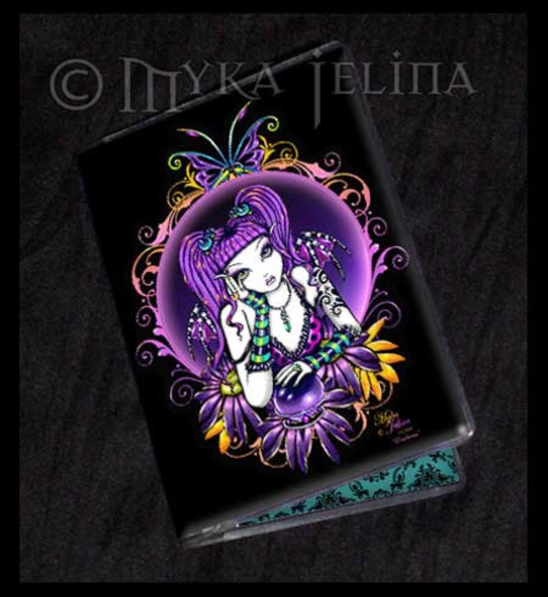 Emilicious Rainbow Crystal Ball Flower Fairy ID Card Holder - Etsy