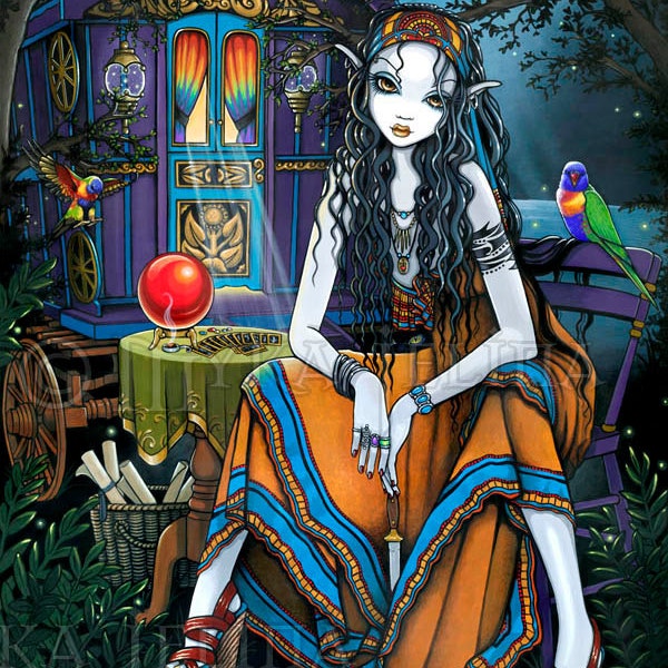 Gypsy Fantasy Art - Etsy
