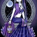 Kami Signed Prints Purple Sari Starry Night Belly Dancer Fairy - Etsy