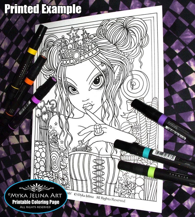Digital Download Coloring Page sweet Tooth Line | Etsy Canada