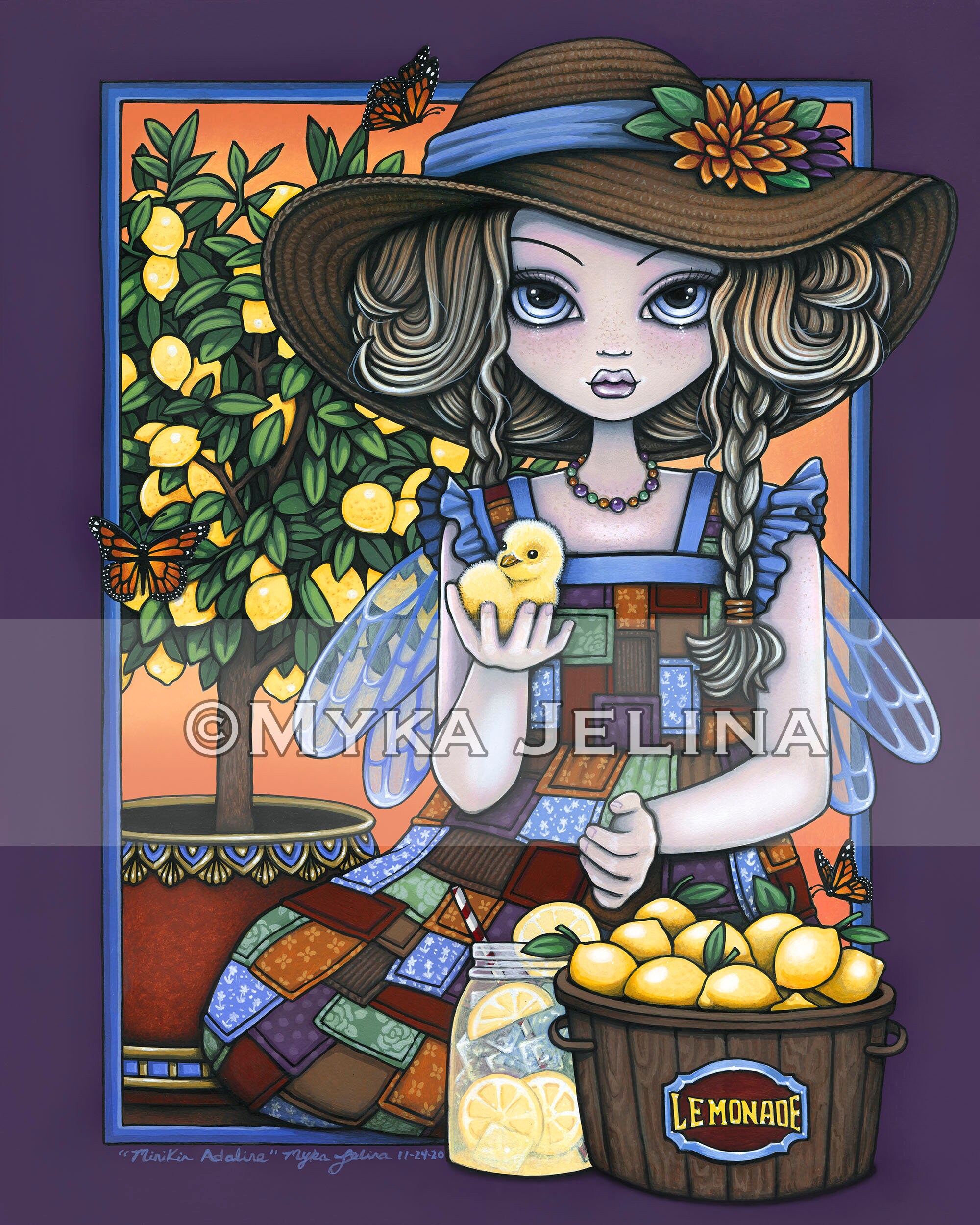 online order discount Minikin Adaline 6 Original Acrylic Painting x 16 ...