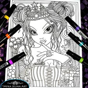 Digital Download Coloring Page sweet Tooth Line | Etsy Canada