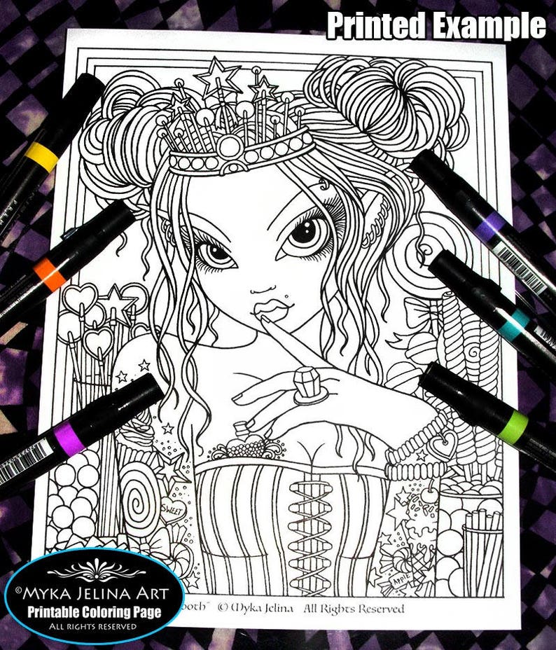 Digital Download Coloring Page sweet Tooth Line | Etsy Canada