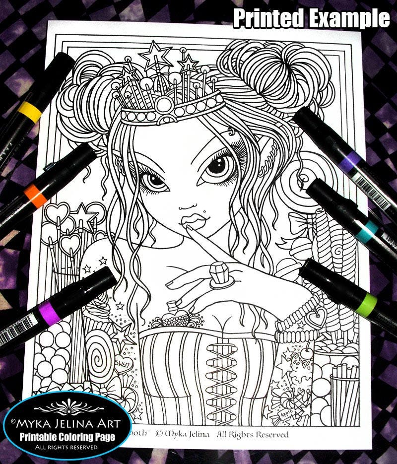 Digital Download Coloring Page sweet Tooth Line | Etsy Canada