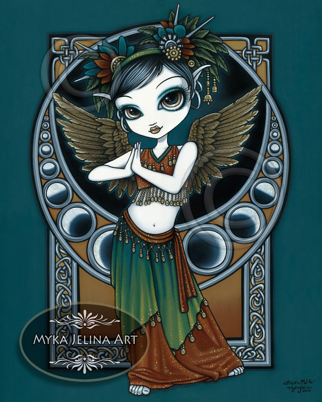 Minikin Melita Signed Prints Myka Jelina Tribal Fusion Belly - Etsy