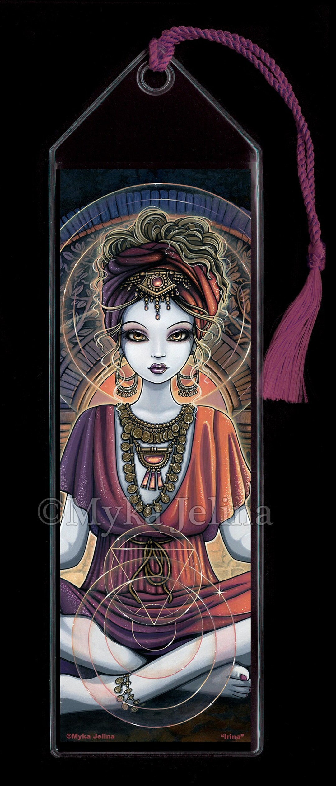 Irina BOOKMARK Sacred Geometry Lotus Position Portal Magical Energy ...