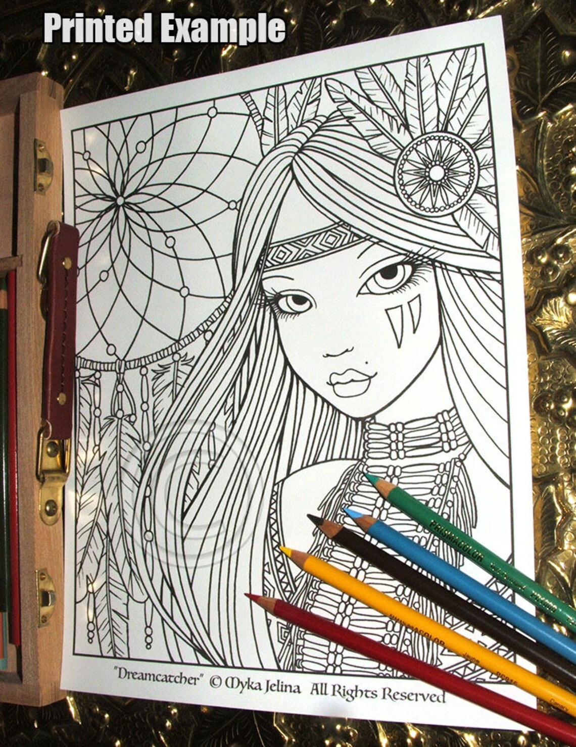 6 Pages Set 10 Printable Coloring Pages Hippie Fairy - Etsy