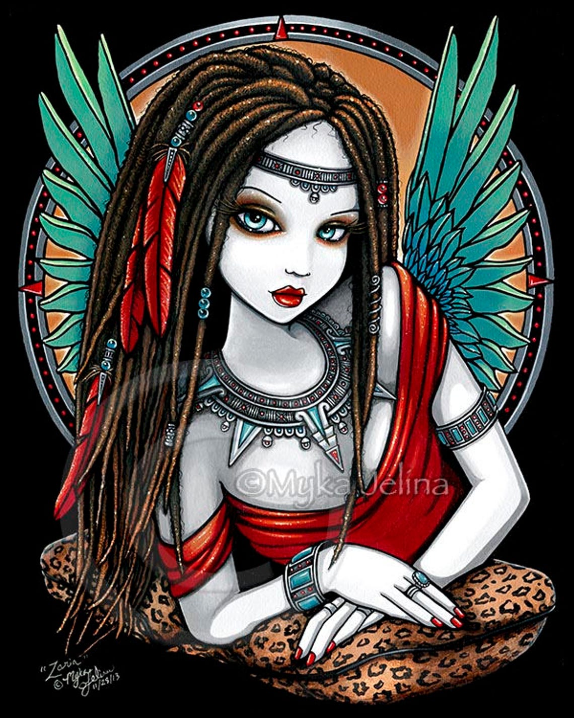 Zaria Tribal Goddess Fantasy Art Digital Download - Etsy