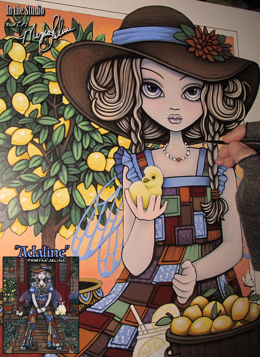 online order discount Minikin Adaline 6 Original Acrylic Painting x 16 ...