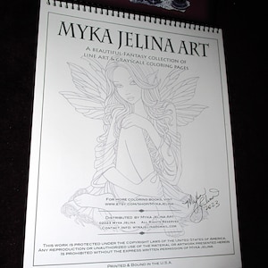 Myka Jelina Coloring Book Collection SIX Autographed Artist Edition 35 ...