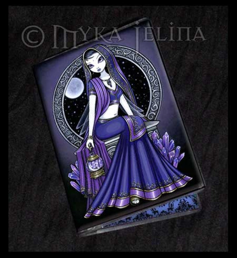 Kami Purple Crystal Belly Dancer Moon Fairy ID Card Holder - Etsy