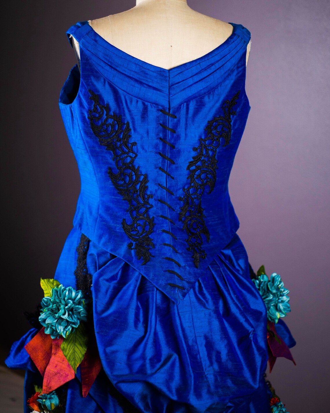 The Waterfall Dressvictorian Dresses 1870s Style Custom - Etsy