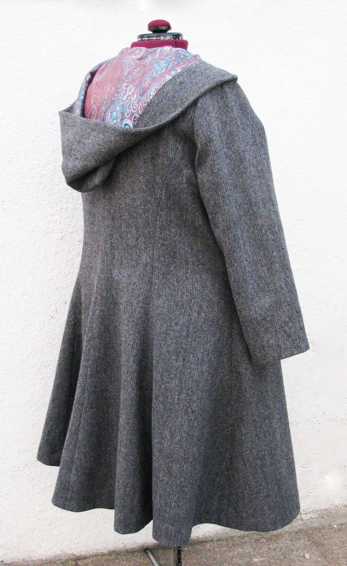 Custom Redingote With Opera Hood - Etsy